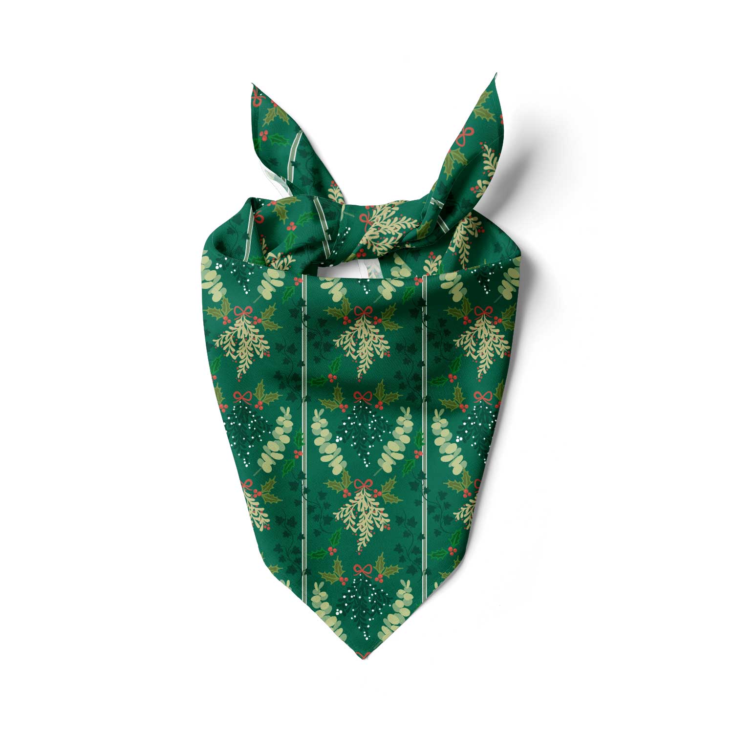 Holiday Greenery Bandana – Ferry Fancy