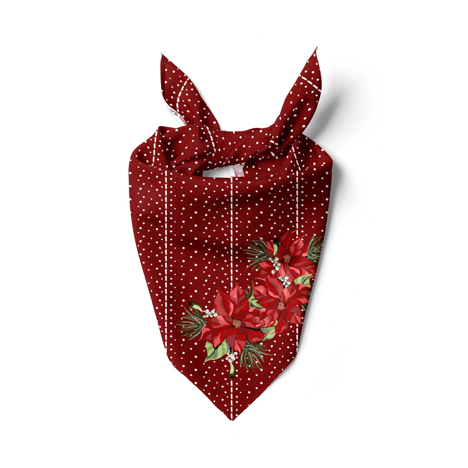 Poinsettia Bandana – Ferry Fancy